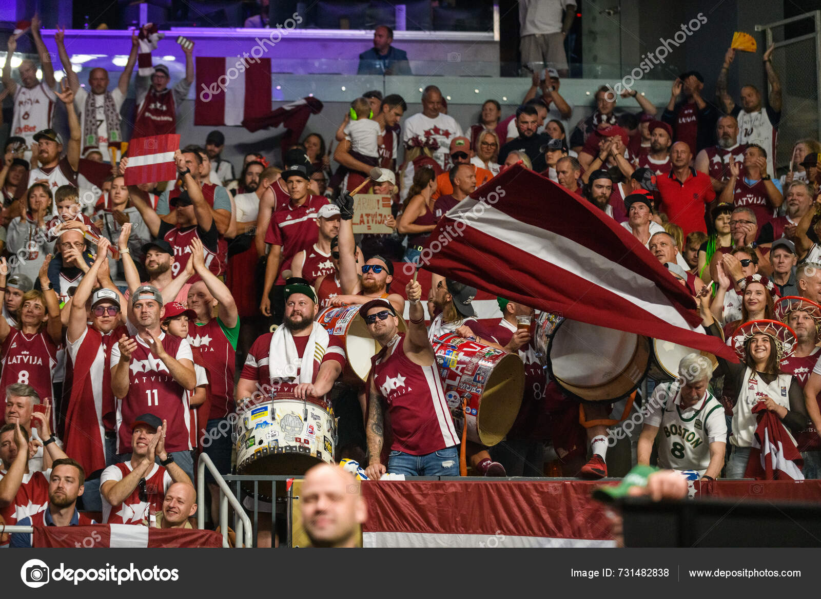 Riga Latvia Julio 2024 Fiba Olympic Torneo Clasificatorio 2024 Partido ...