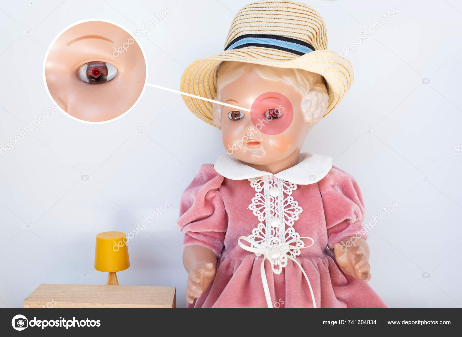 Tiny Miniature Hidden Surveillance Camera Embedded Doll's Eye Covert ...