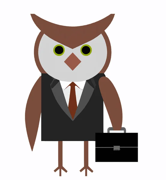 Búho abogado imágenes de stock de arte vectorial | Depositphotos