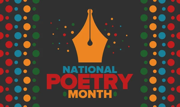 National Poetry Month in April. Poetry Festival in the United States ...