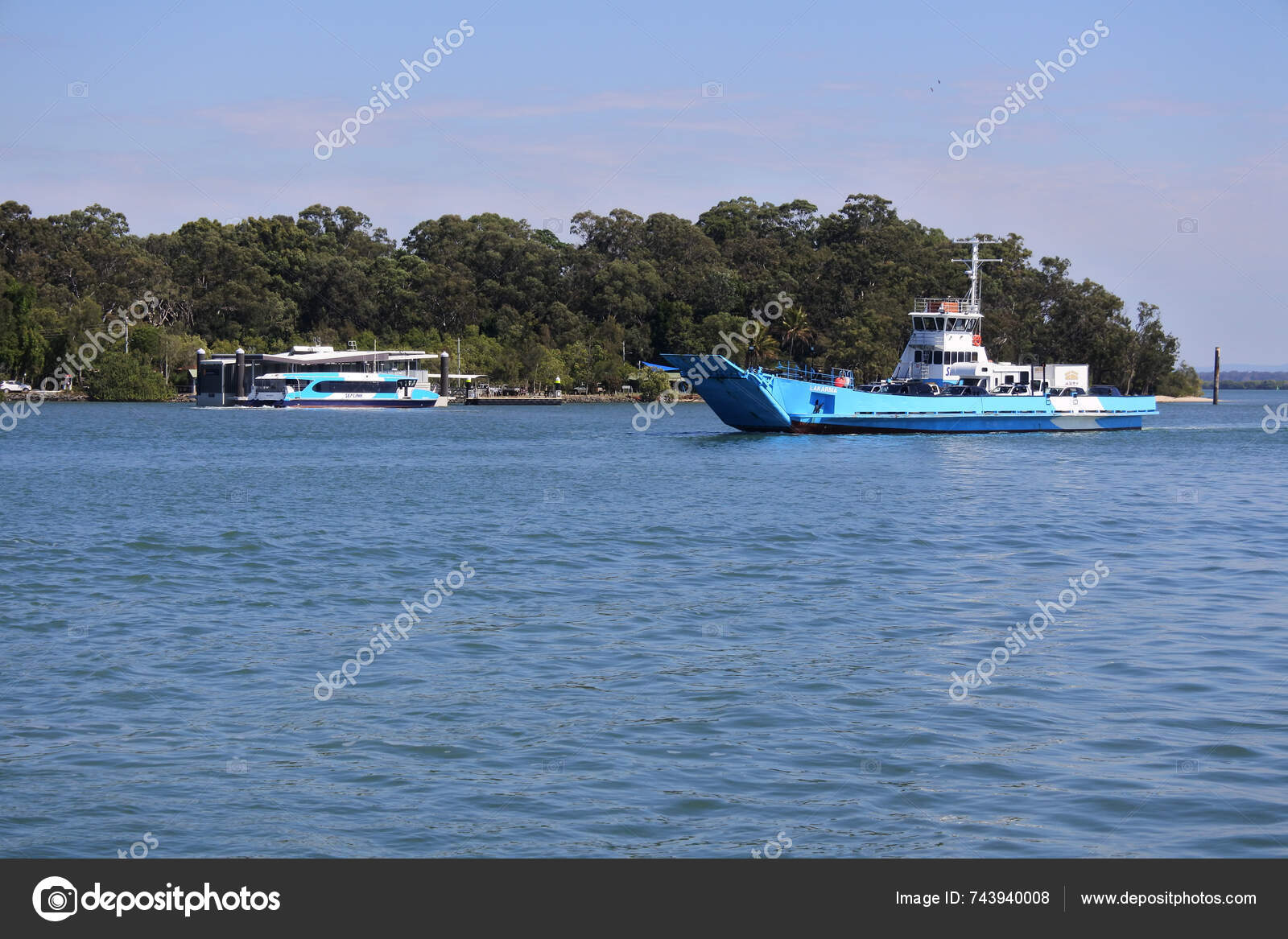 Moreton Bay Islands Qld Aug 2024 Sealink Ferry Boat Sea — Stock ...