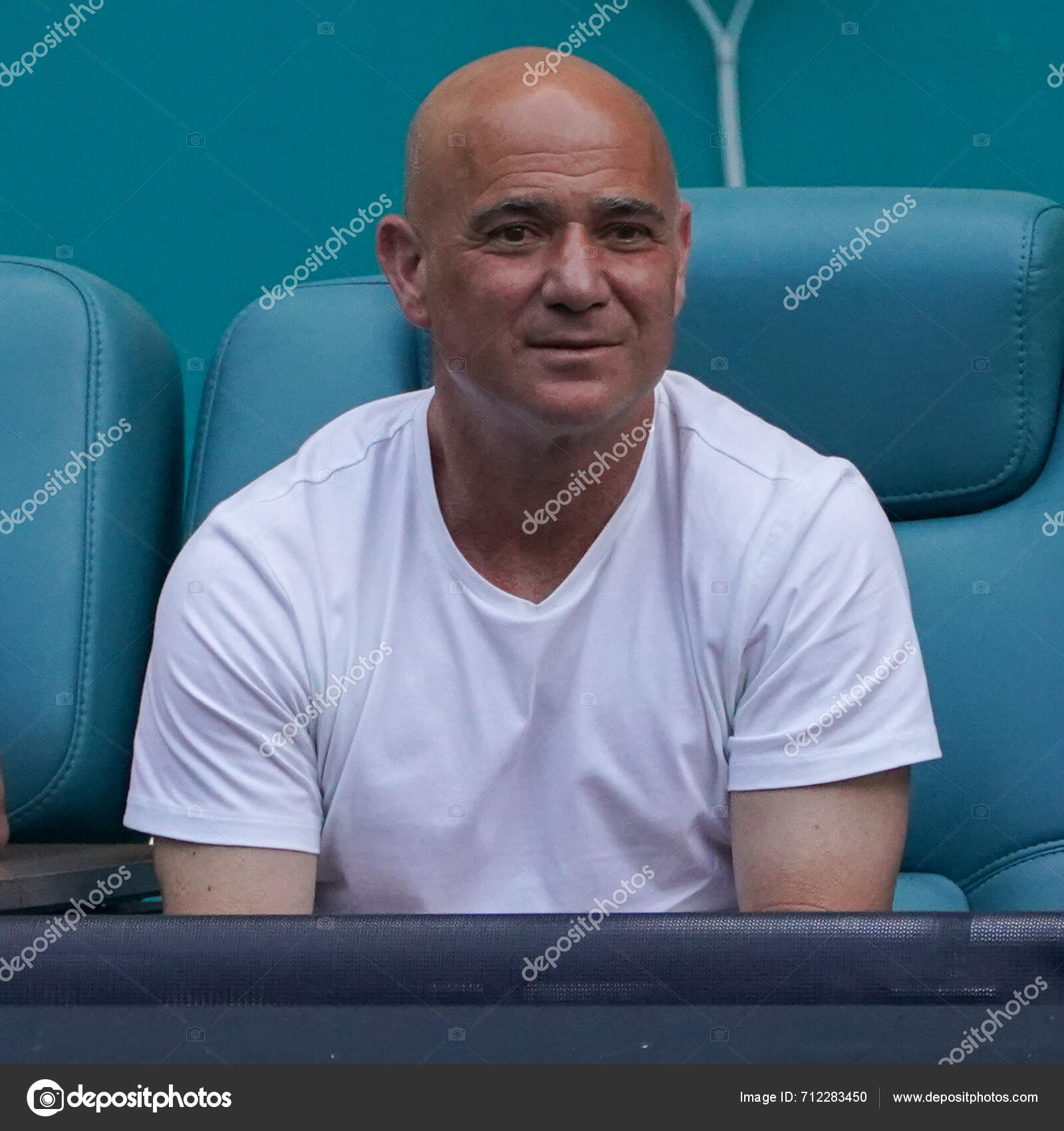 Miami Gardens Florida Marzo 2024 Andre Agassi Asiste Partido Final ...
