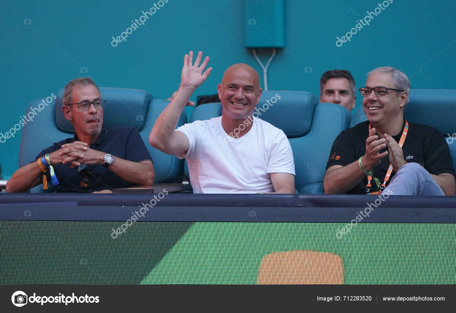 Miami Gardens Florida March 2024 Andre Agassi Attends 2024 Miami ...