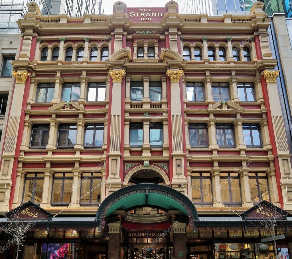 George Str.entrance to The Strand Arcade: galería comercial de estilo ...