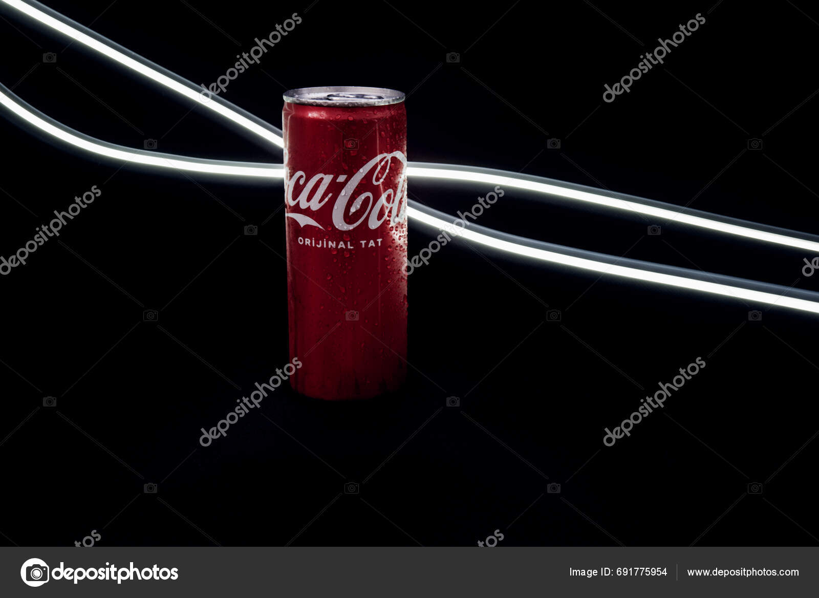 Coca Cola Drink Black Background Details Lighting Painting Photography ...