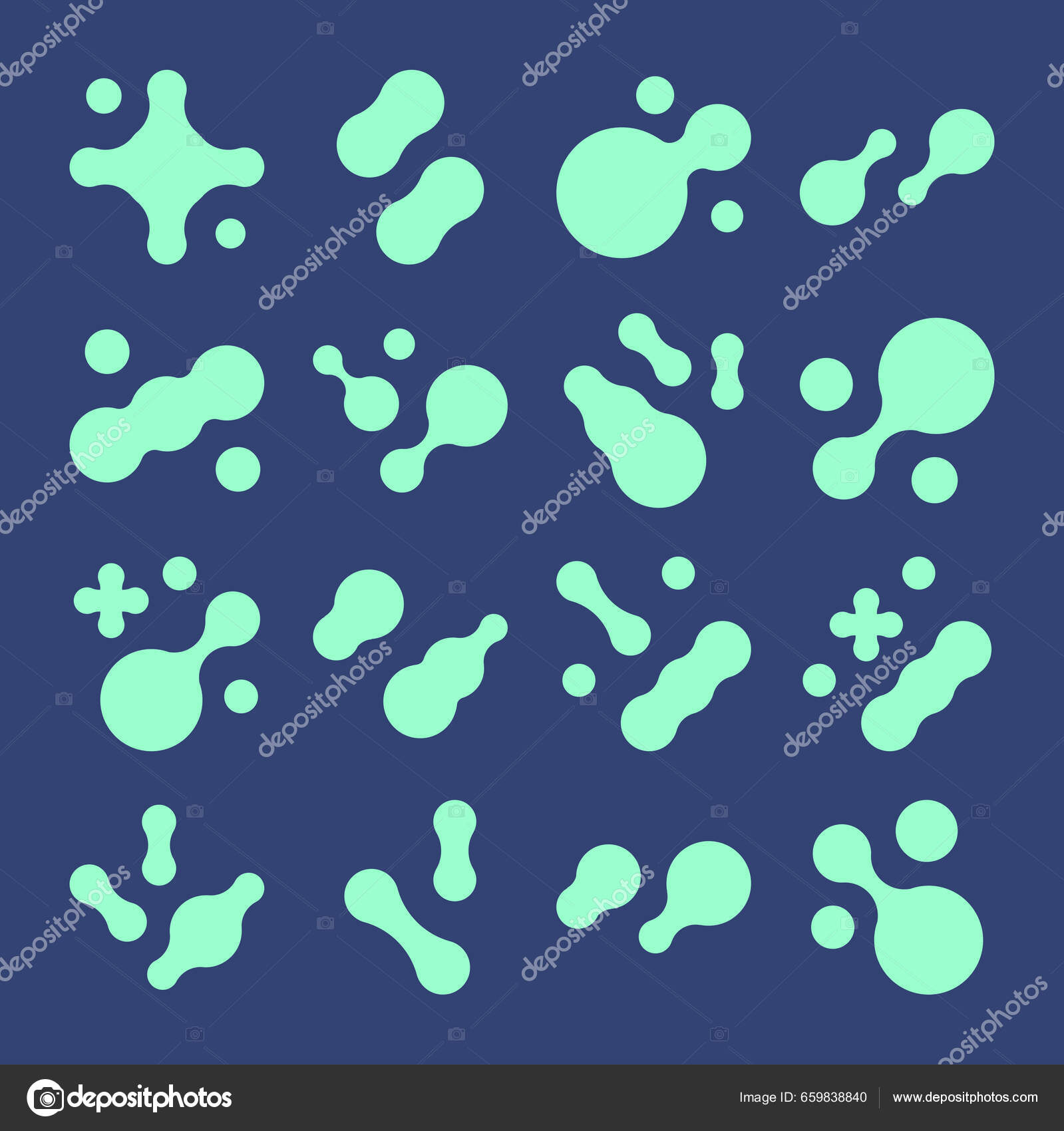 Image vectorielle Ensemble Prébiotique Microbe Forme Lactobacille ...
