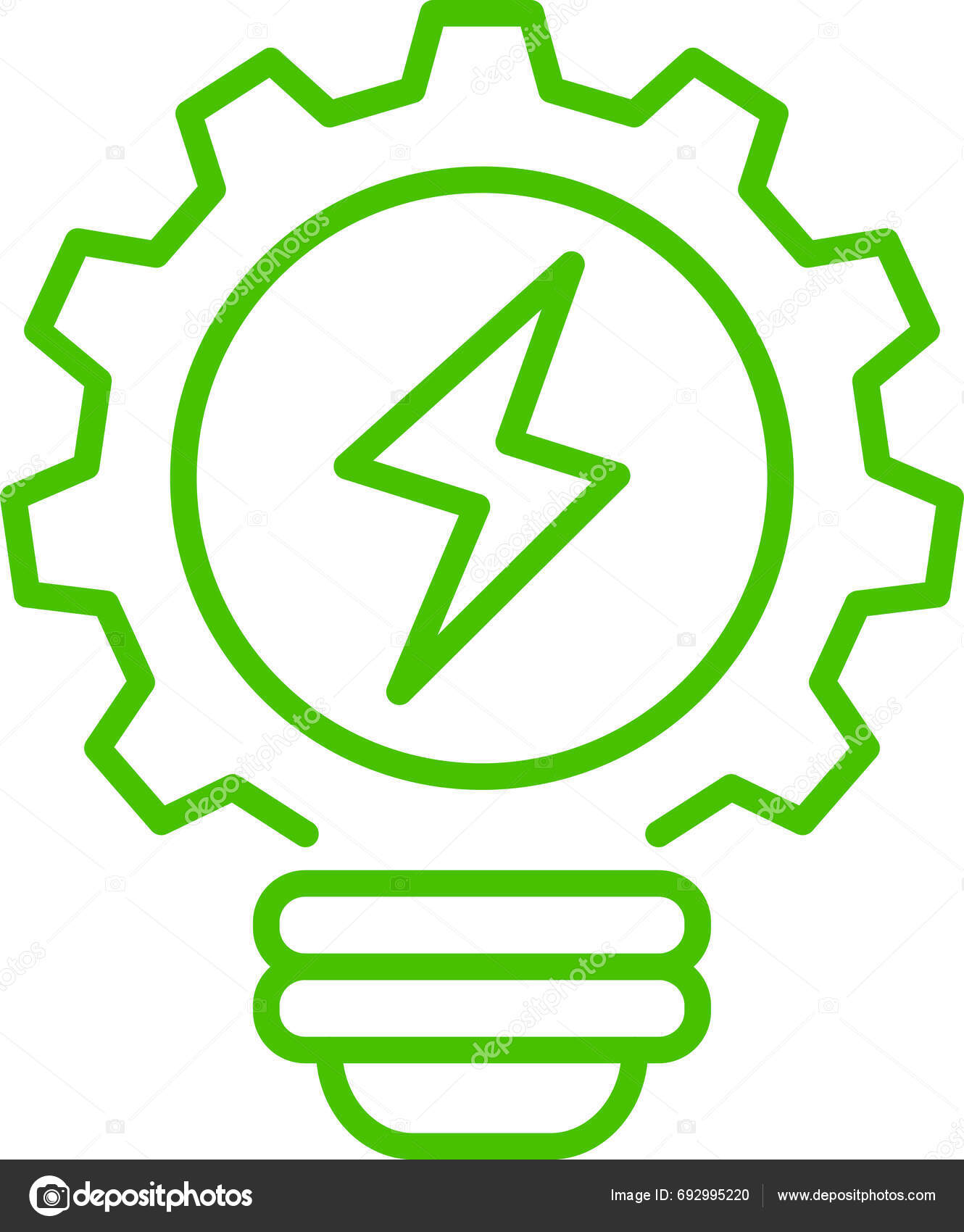 Energy Efficiency Line Icon Symbol Illustration Stock Vector by ©innni ...