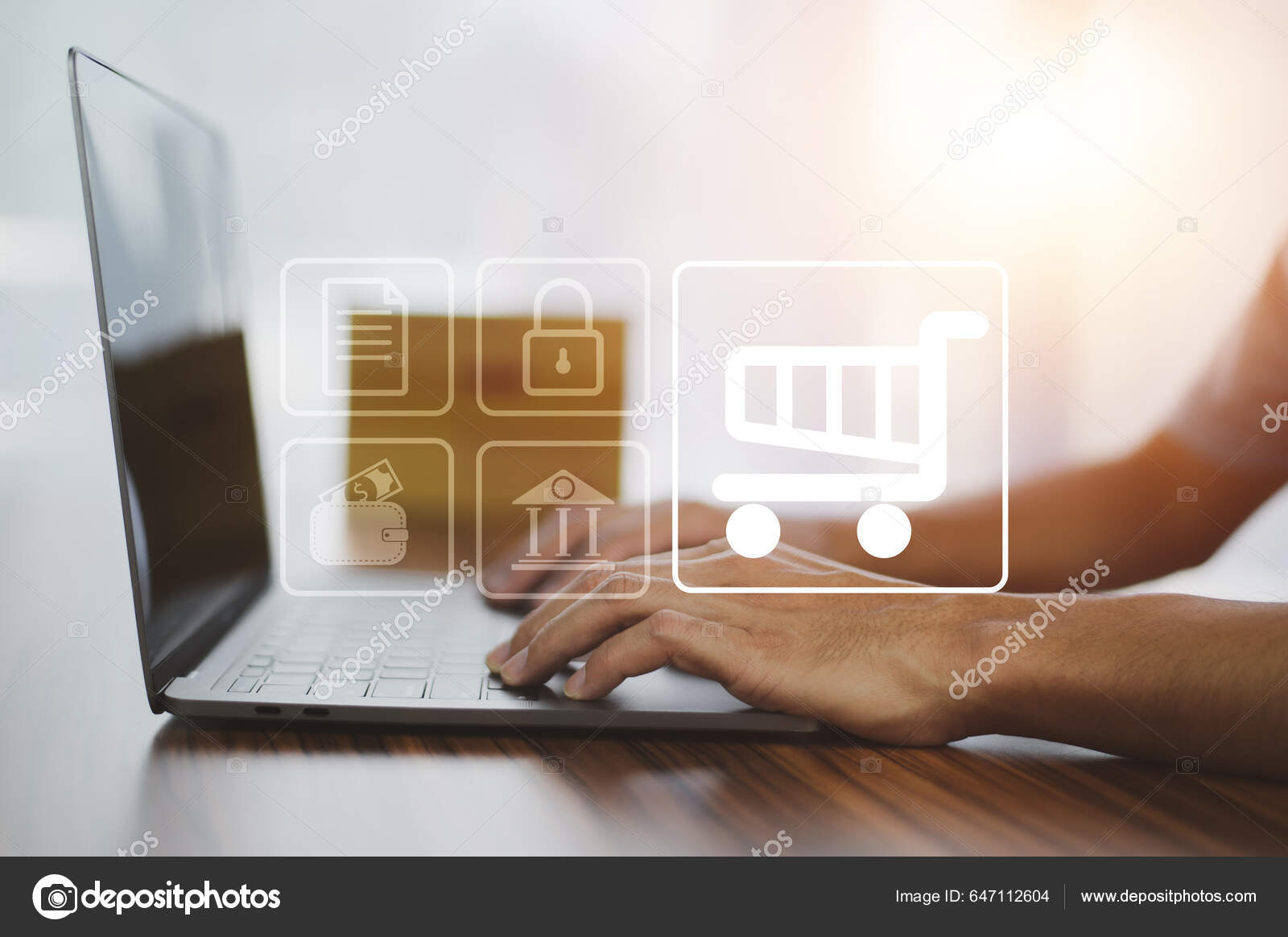 Shopping Online Digital Internet Technology Smart Life Online Shopping ...