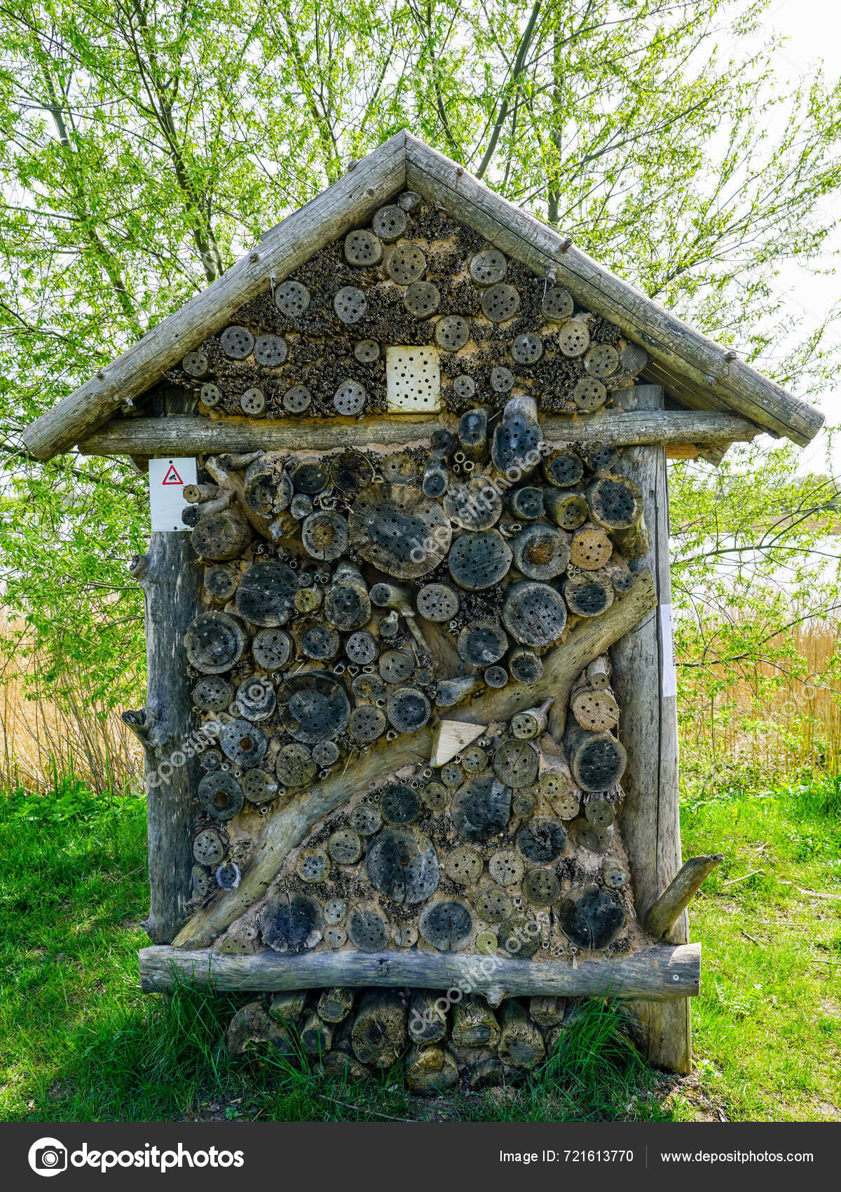 Large Insect House Insect Hotel Made Wood Clay Shore Lake — Stock Photo ...