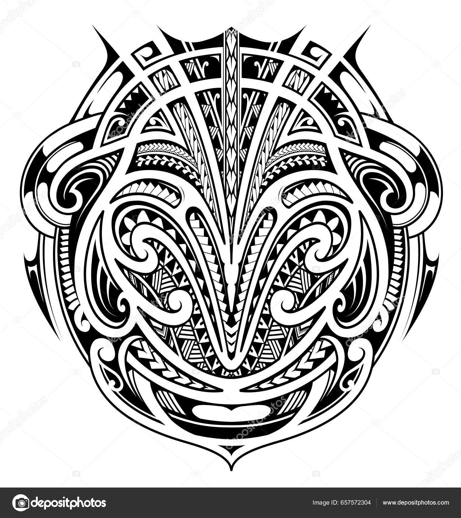 Polynesian Style Tattoo Good Shoulder Pectoral Area Stock Vector by ...