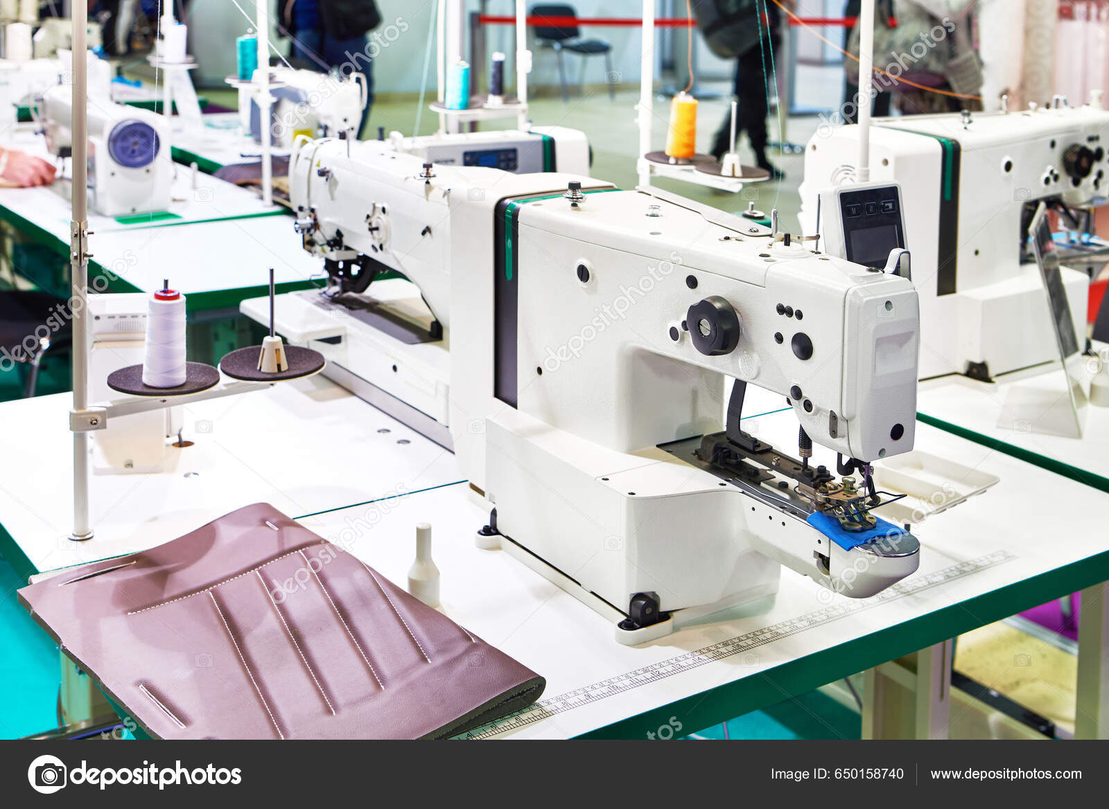 High Speed Computerized Bartacking Sewing Machine — Stock Photo ...