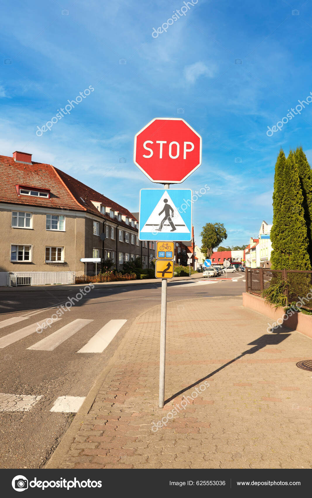 Post Different Road Signs City Street Stock Photo by ©NewAfrica 625553036