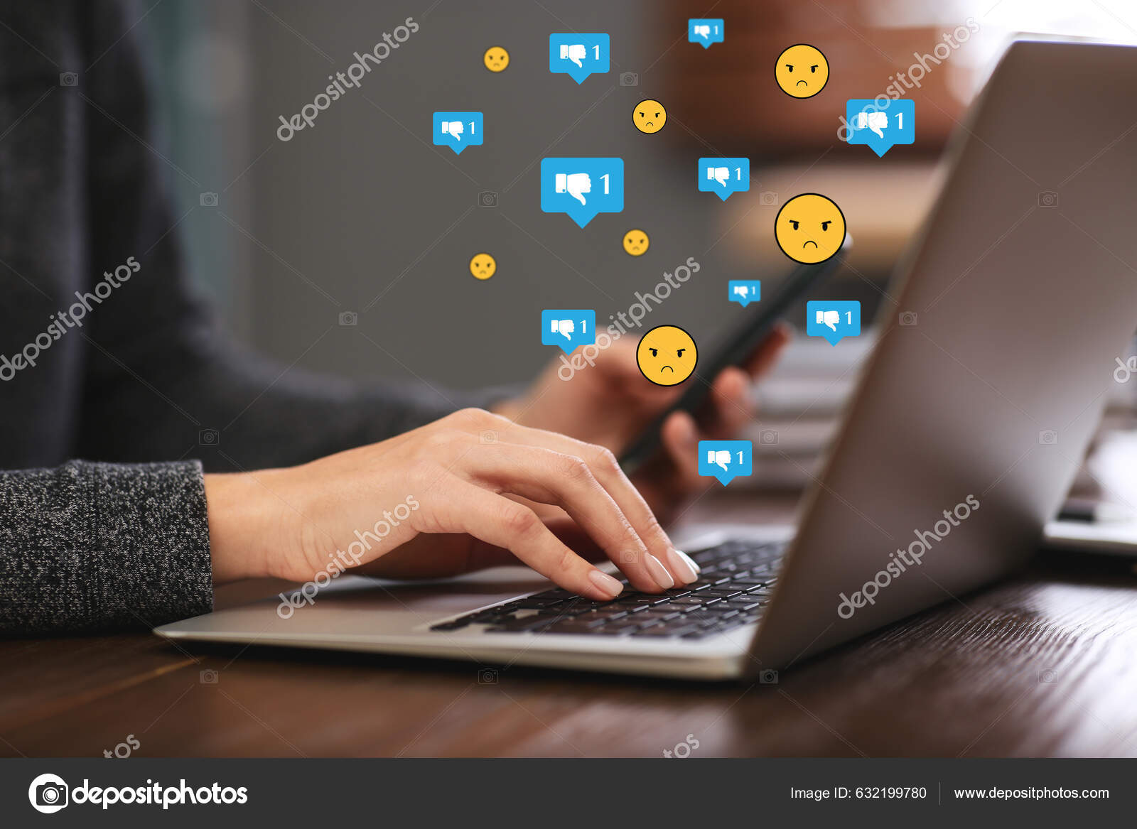 Computer Reaction Face Angry