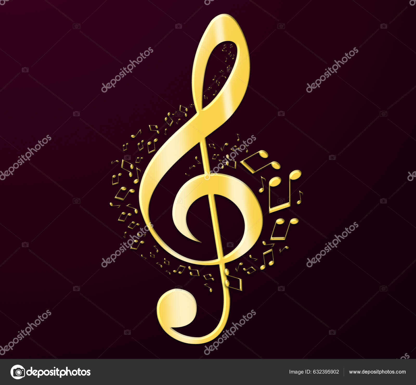 Treble Clef Silhouette