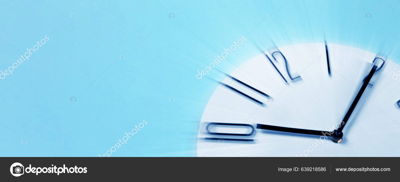 Clock Powerpoint Background Blue