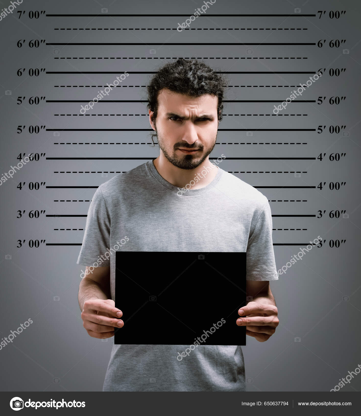 Blank Mugshot Sign