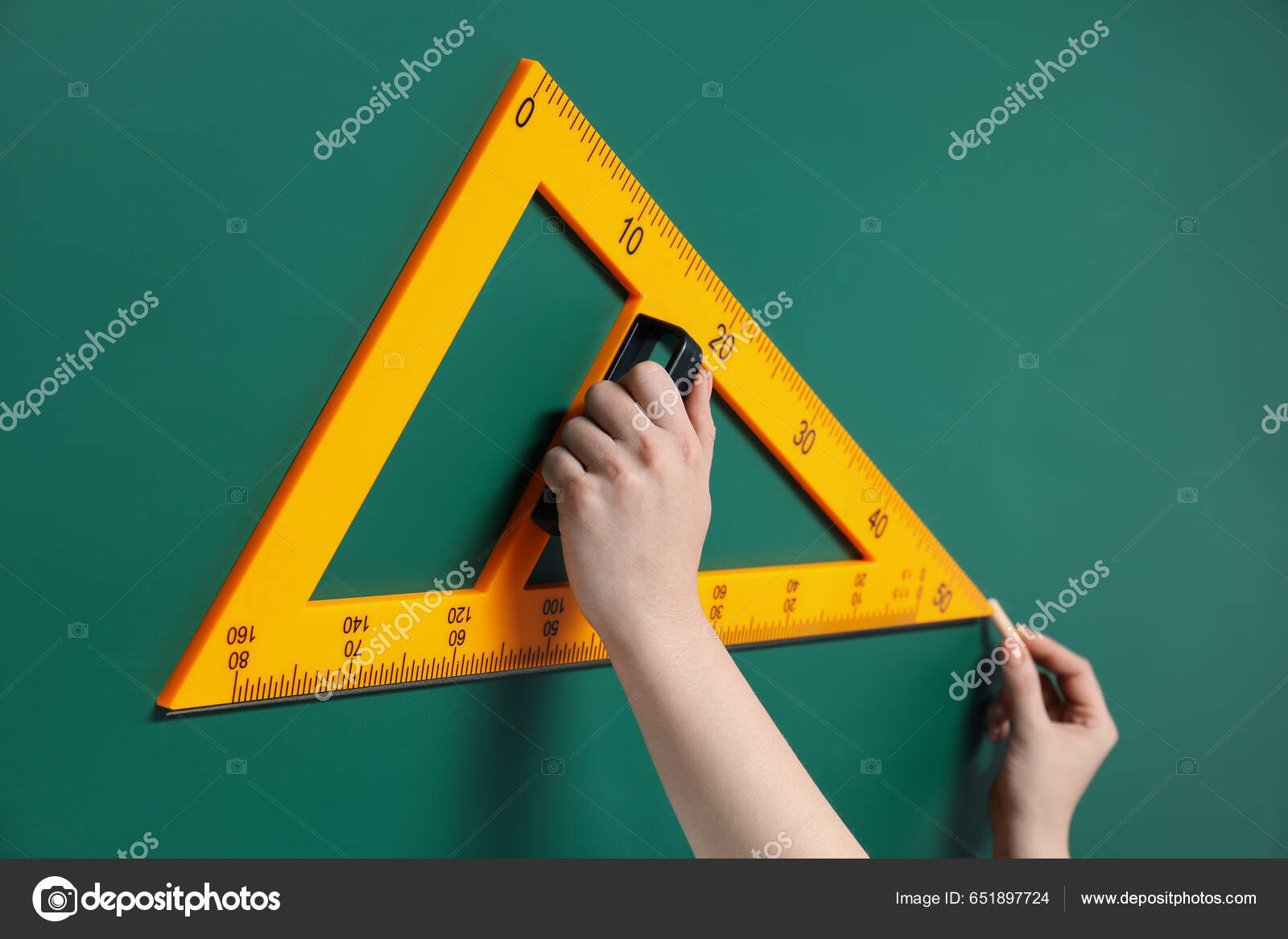 Triangle Ruler Drawing