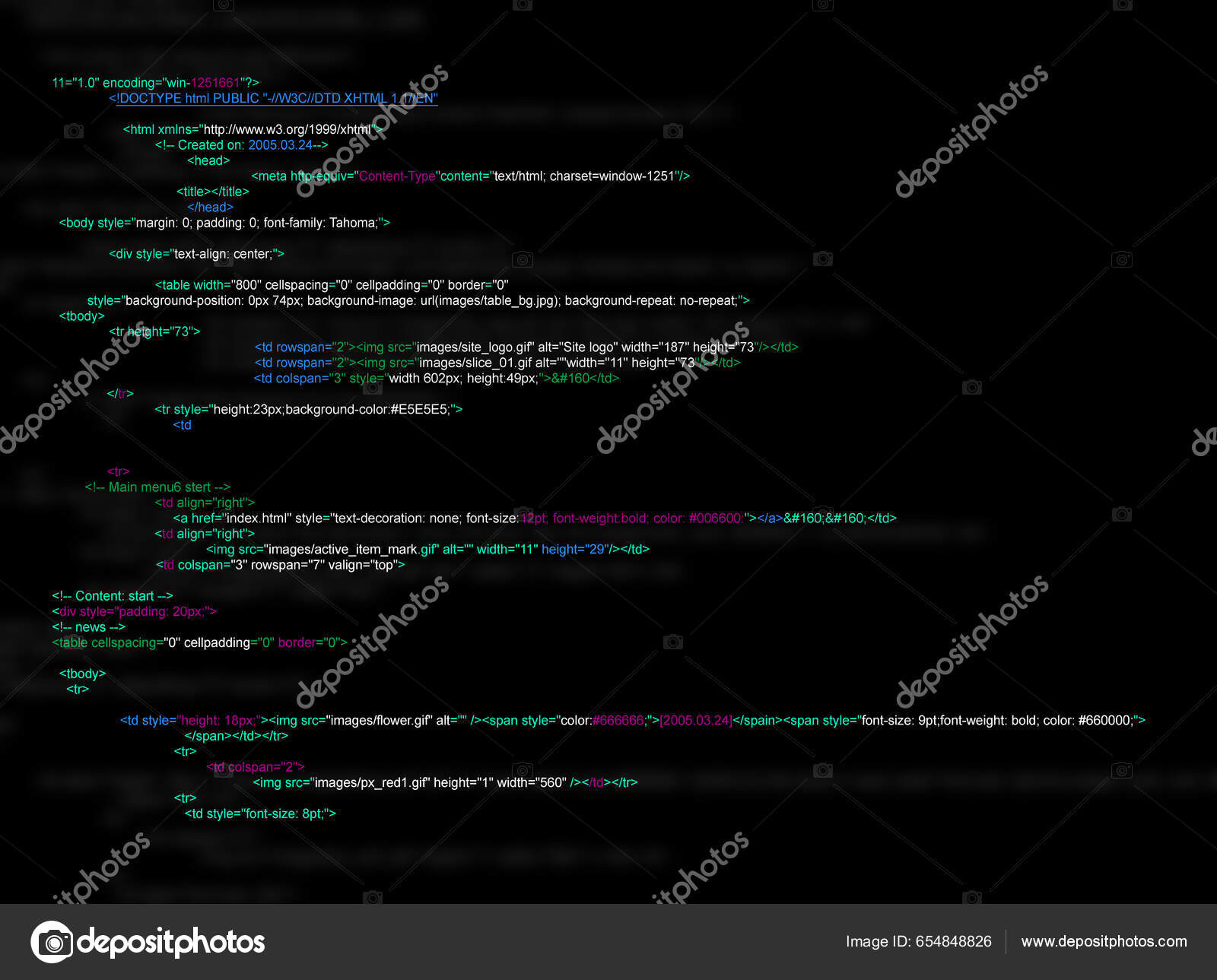 Html Black Background Image