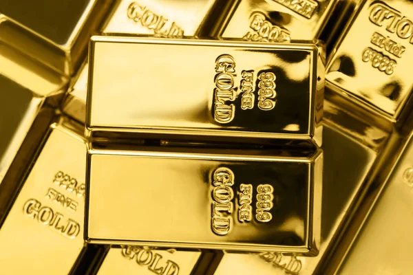 Many Shiny Gold Bars Background Top View — Stock Photo © NewAfrica #659234824