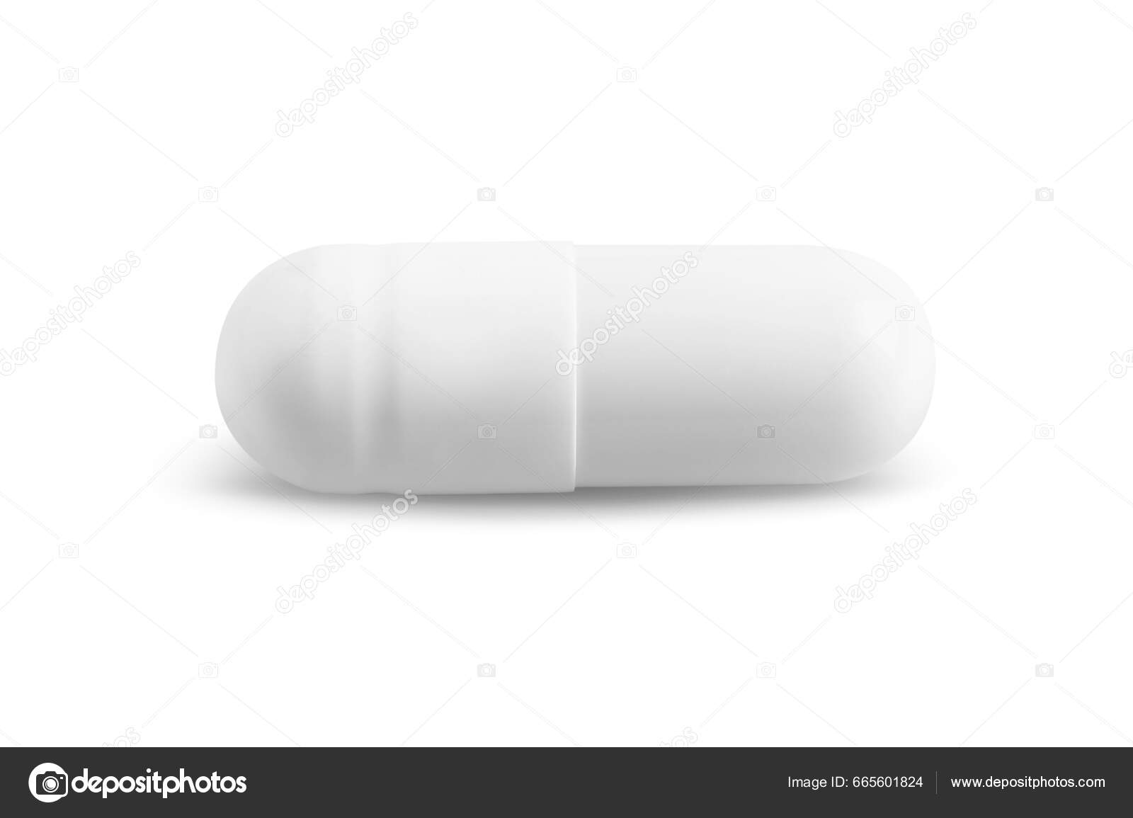 One Pill White Background Medicinal Treatment — Stock Photo © NewAfrica ...
