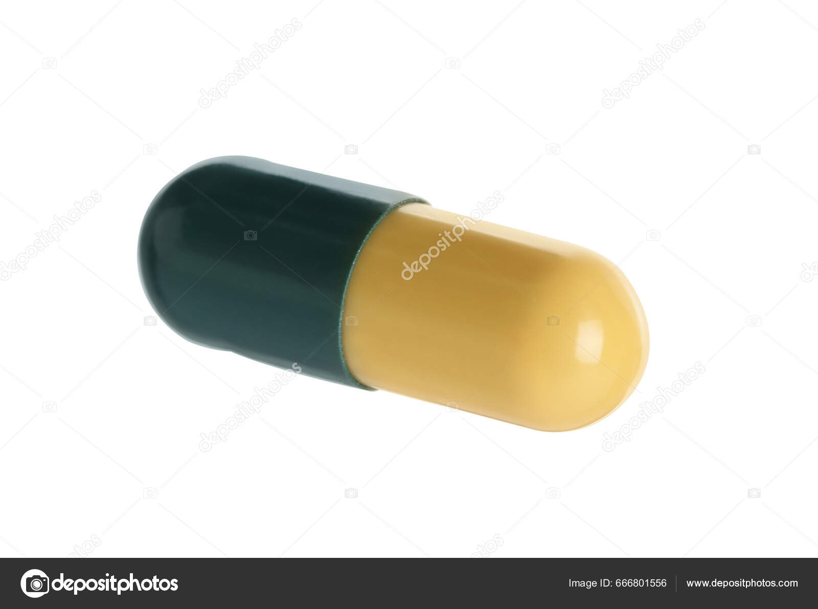 One Pill Isolated White Medicinal Treatment — Stock Photo © NewAfrica ...