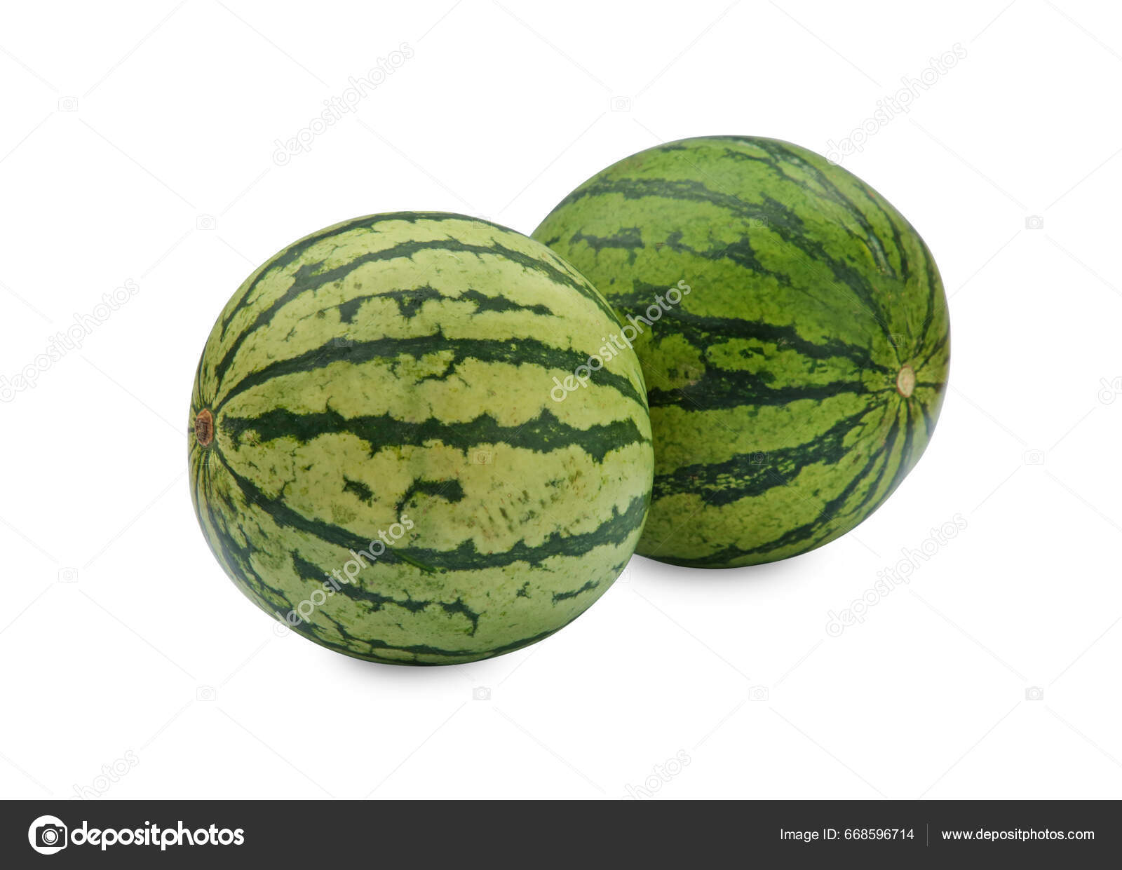 Two Delicious Ripe Watermelons Isolated White — Stock Photo © NewAfrica ...