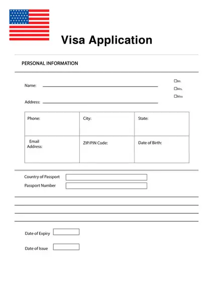 A Us Visa Application Form