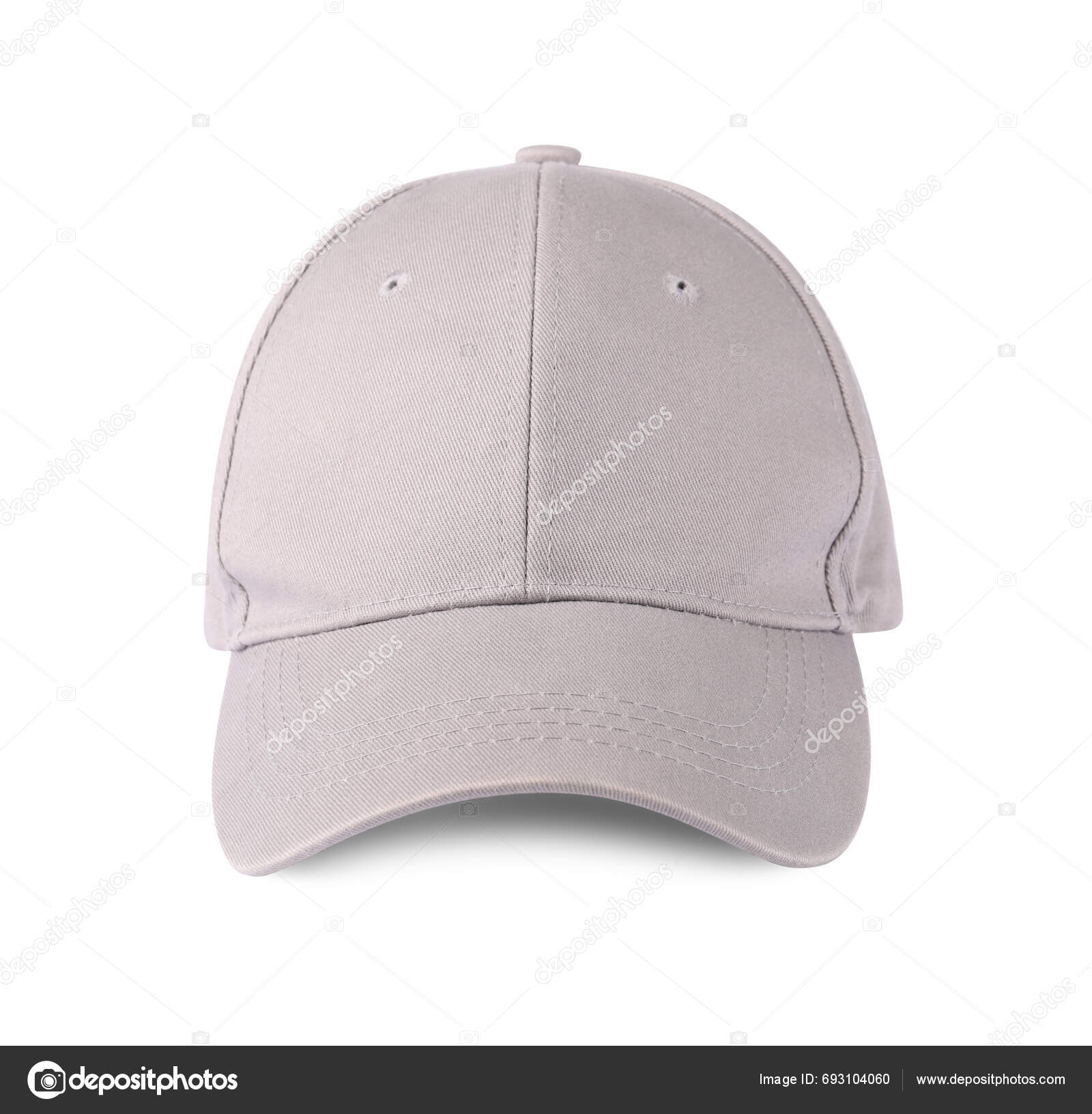 Stylish Beige Baseball Cap Isolated White — Stock Photo © NewAfrica ...