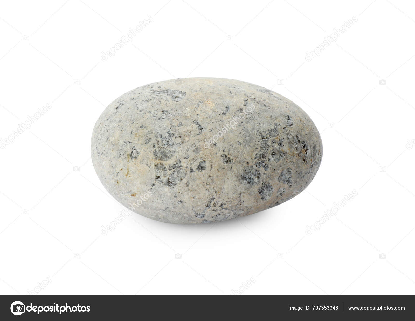 One Light Stone Isolated White Sea Pebble — Stock Photo © NewAfrica ...