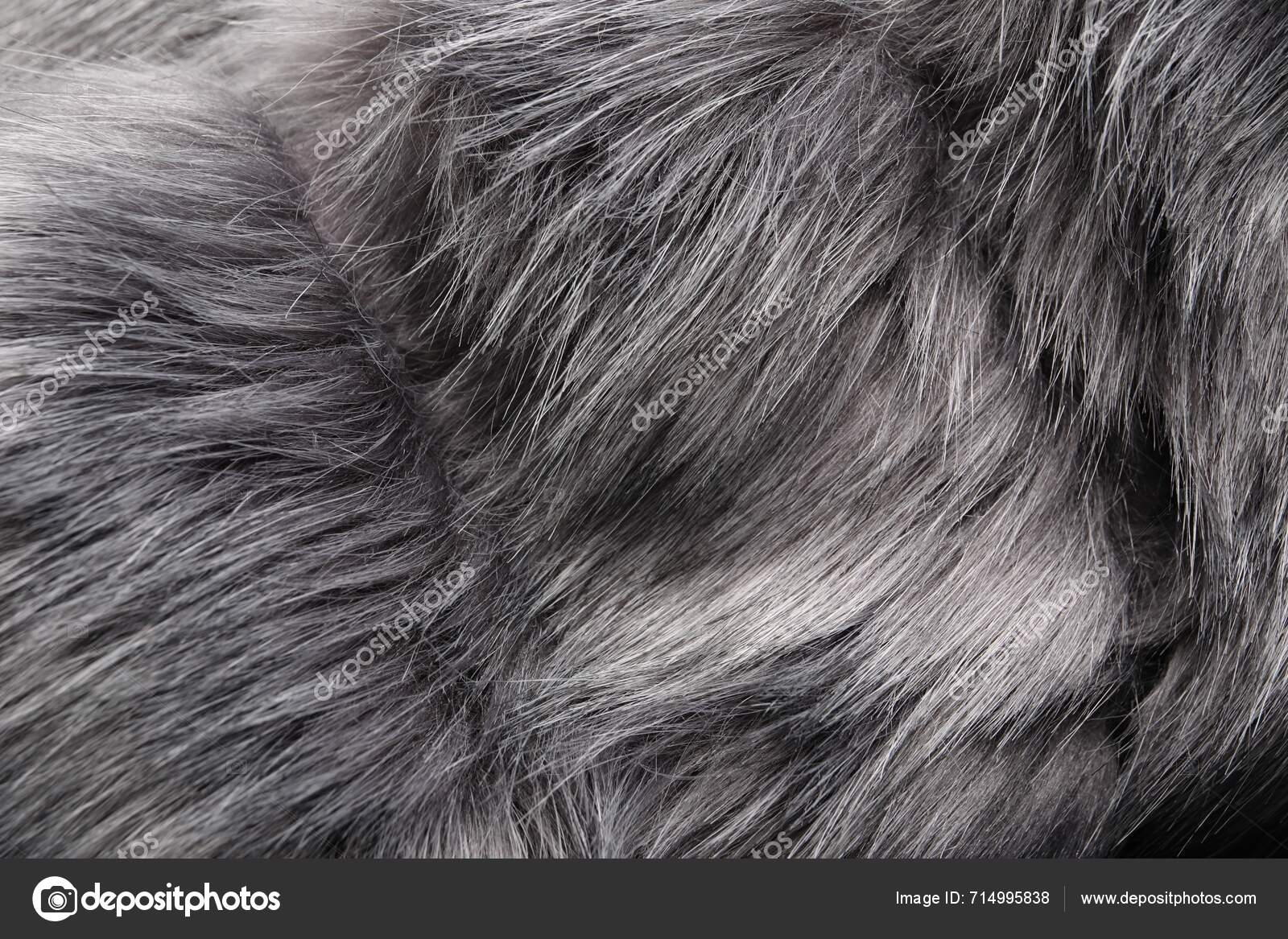 Texture Grey Faux Fur Background Closeup — Stock Photo © NewAfrica ...