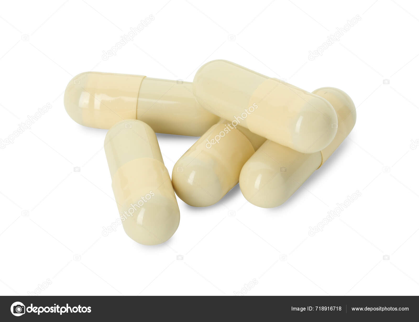 Vitamin Capsules Isolated White Health Supplement — Stock Photo ...