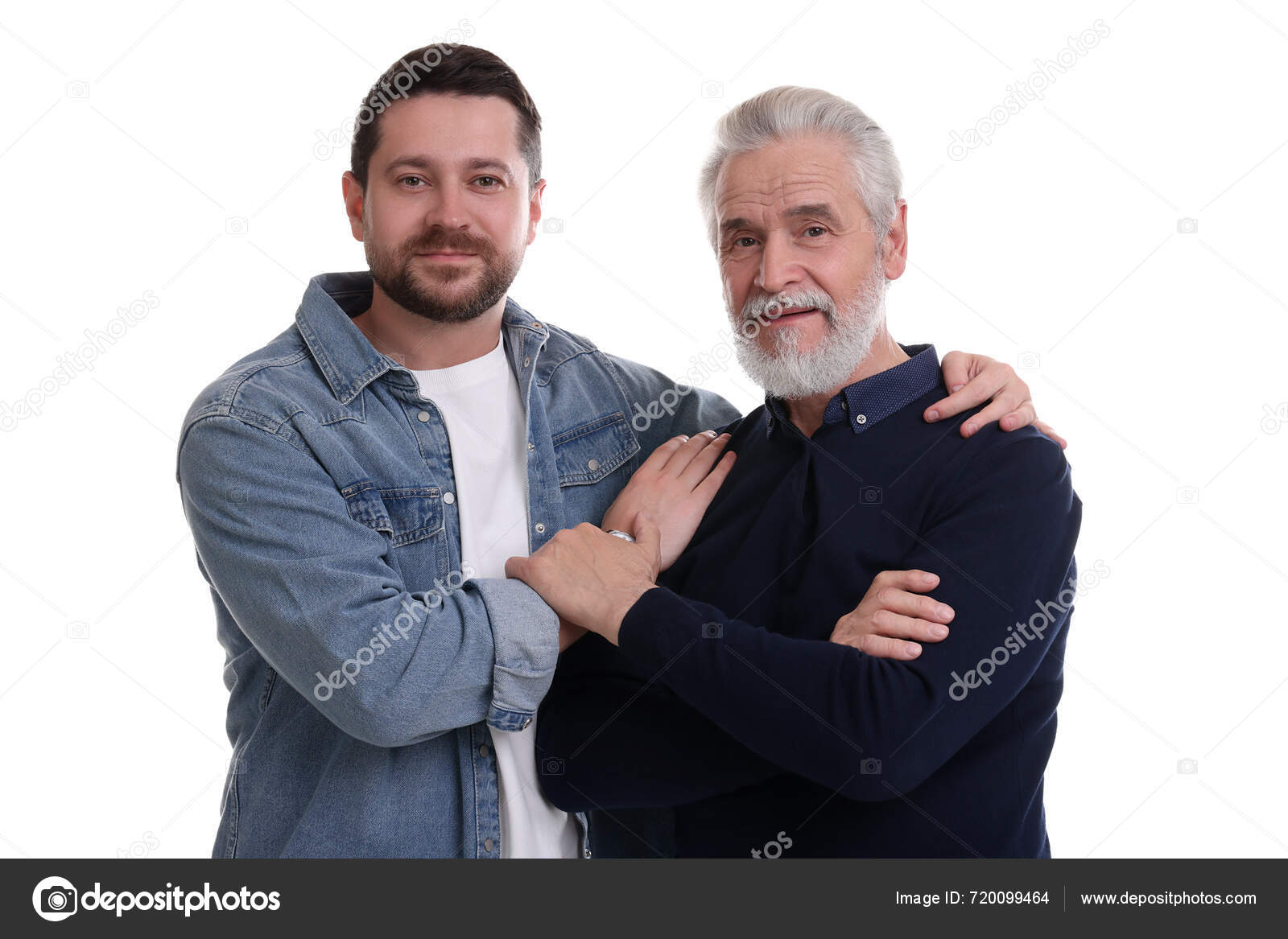 Son His Dad White Background — Stock Photo © NewAfrica #720099464