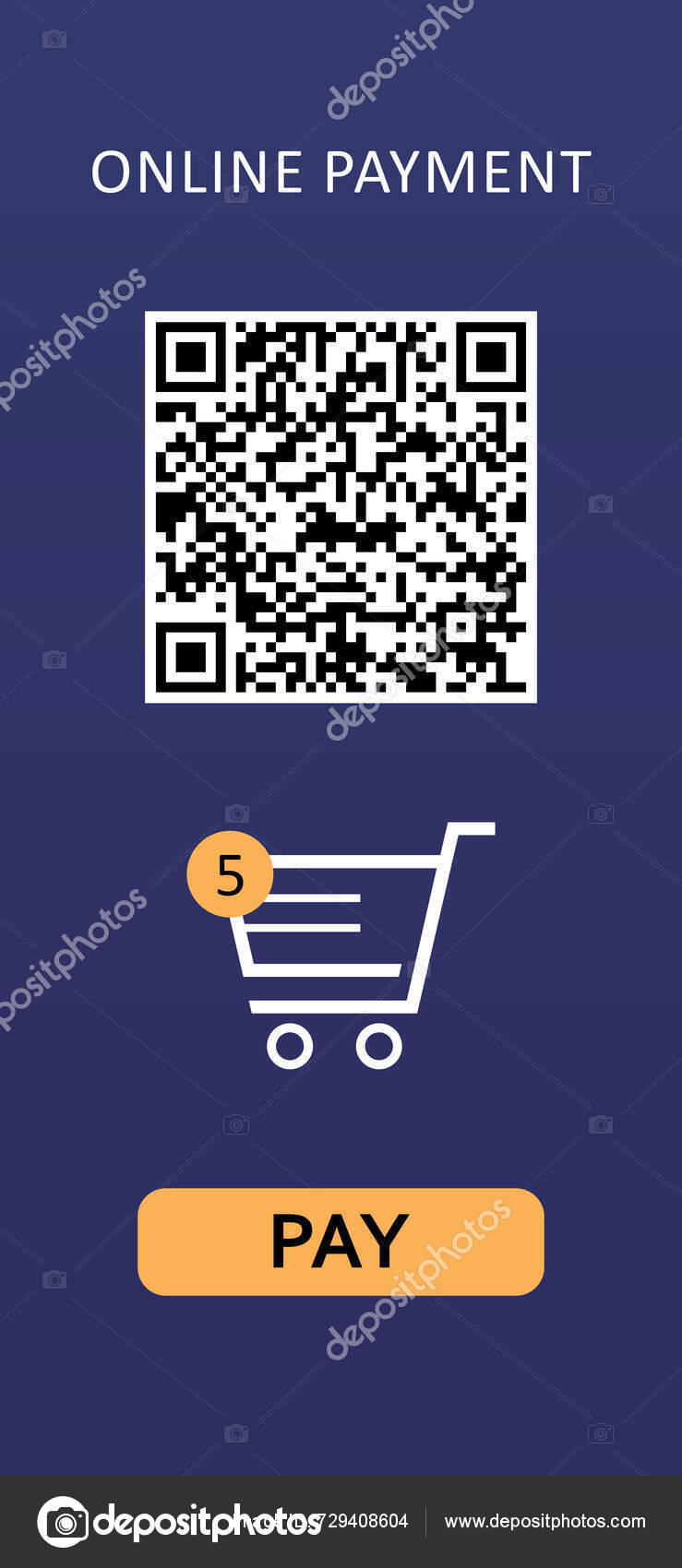 Online Payment Application Screen Showing Code Shopping Card Pay Button ...