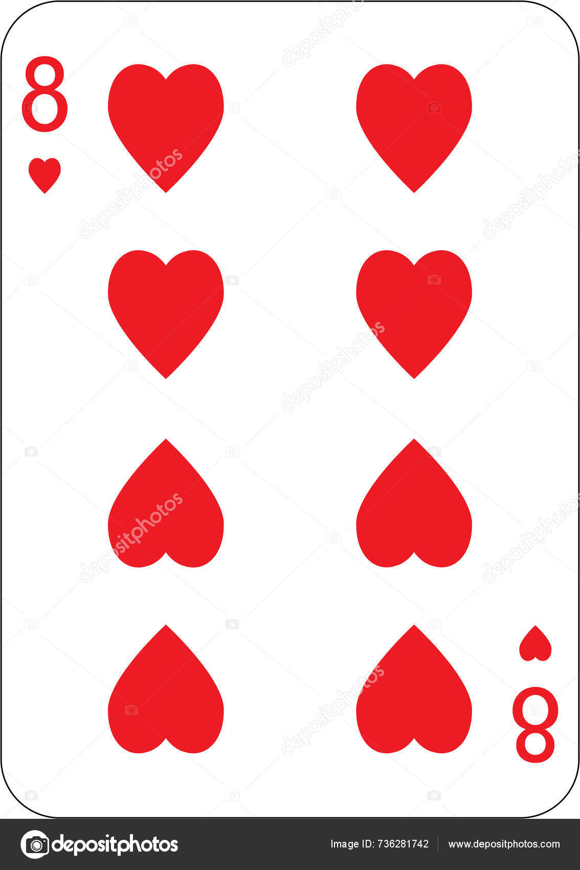 Hearts One Playing Card Illustration — Stock Photo © NewAfrica #736281742