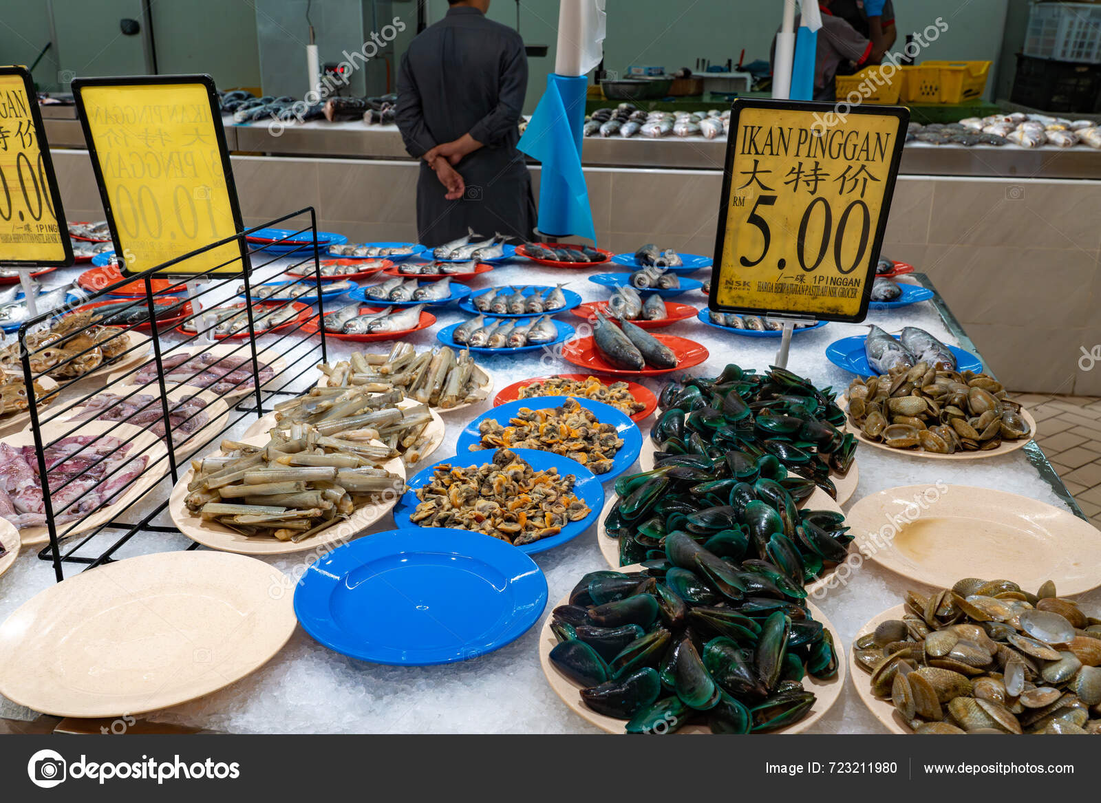 Kuala Lumpur Malezja May 2024 Różne Owoce Morza Takie Jak – stockowe ...