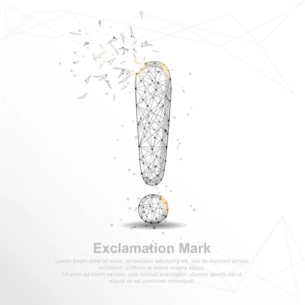 Question Mark Point Line Composition Digitally Drawn Form Broken Part ...