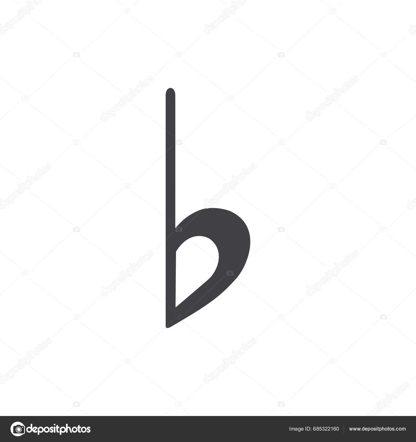 Music Notes Icon Musical Key Sign Vector Illustration White Background ...