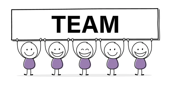 Team building cartoon Stock Photos, Royalty Free Team building cartoon ...