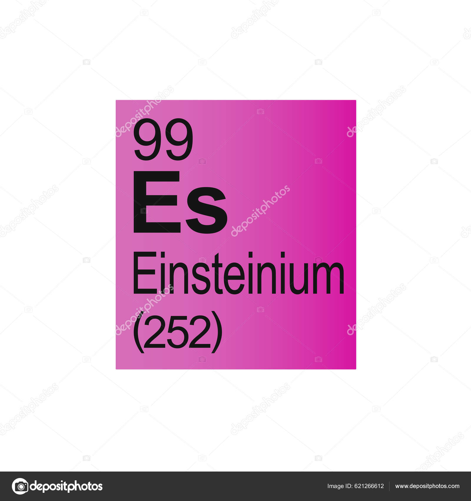 Einsteinium Periodic Table Periodic Element A 99 Einsteinium Es