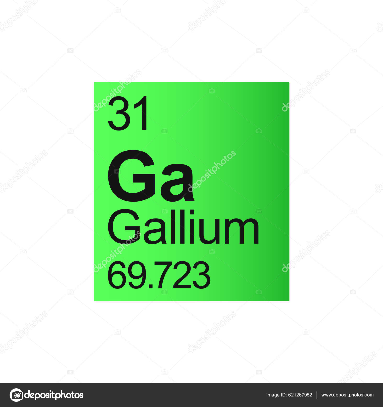 Unsur Kimia Galium Dari Tabel Periodik Mendeleev Pada Latar Belakang ...