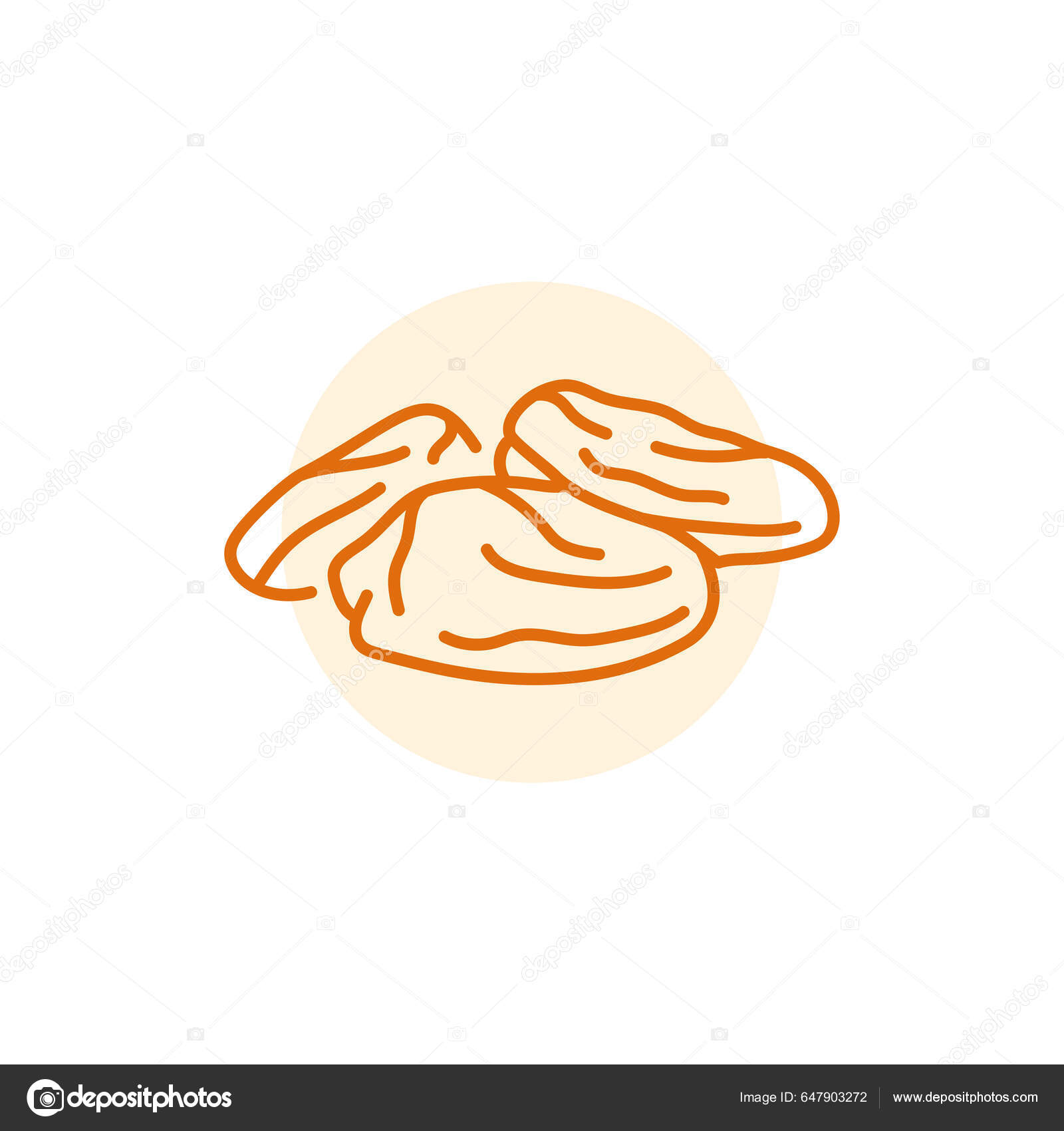 Dried Apricots Black Line Icon Natural Organic Super Food Stock Vector ...