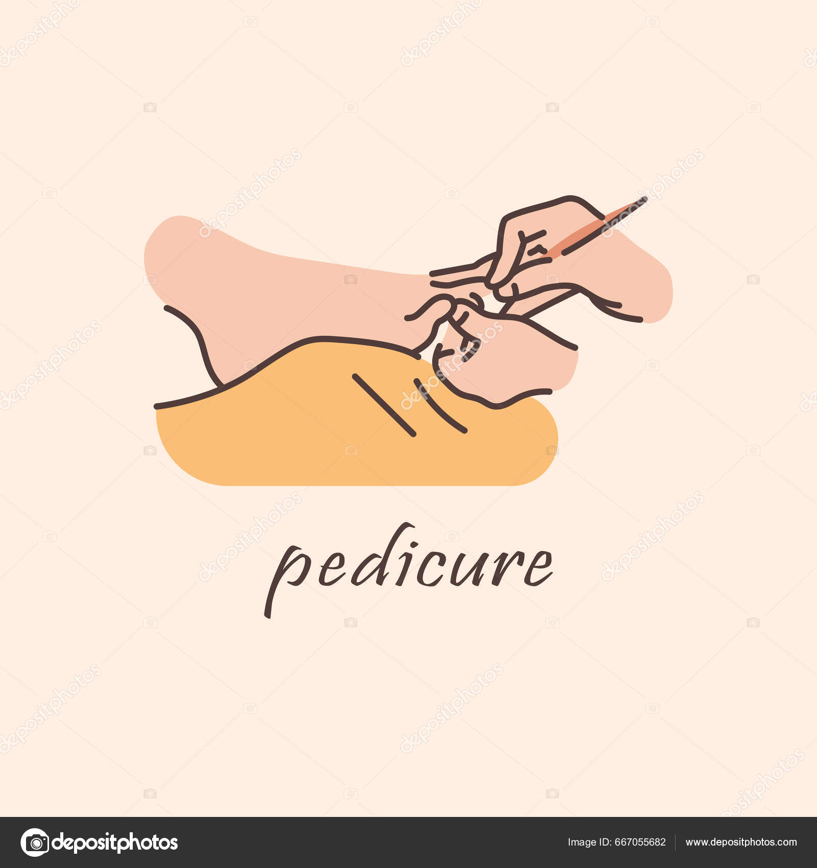 Pedicure Color Line Illustration Stock Vector by ©ALX1618 667055682 Pedicure Color Line Illustration Stock Vector by ©ALX1618 667055682