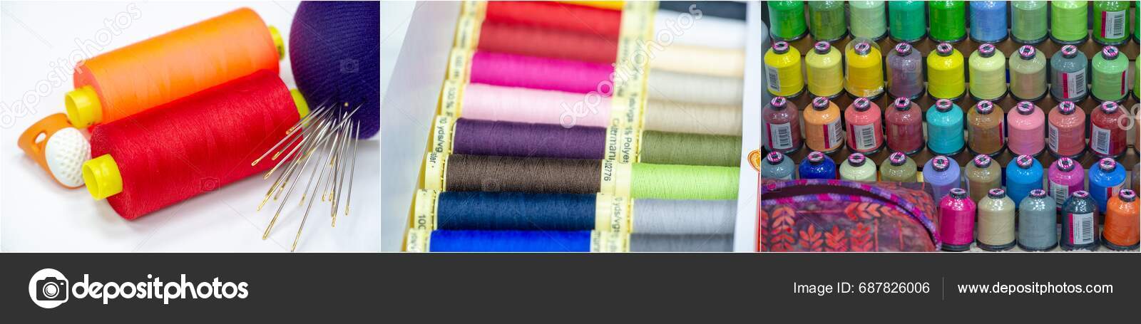 Thread Spools Versatile Indispensable Tool Sewing Weaving Various ...