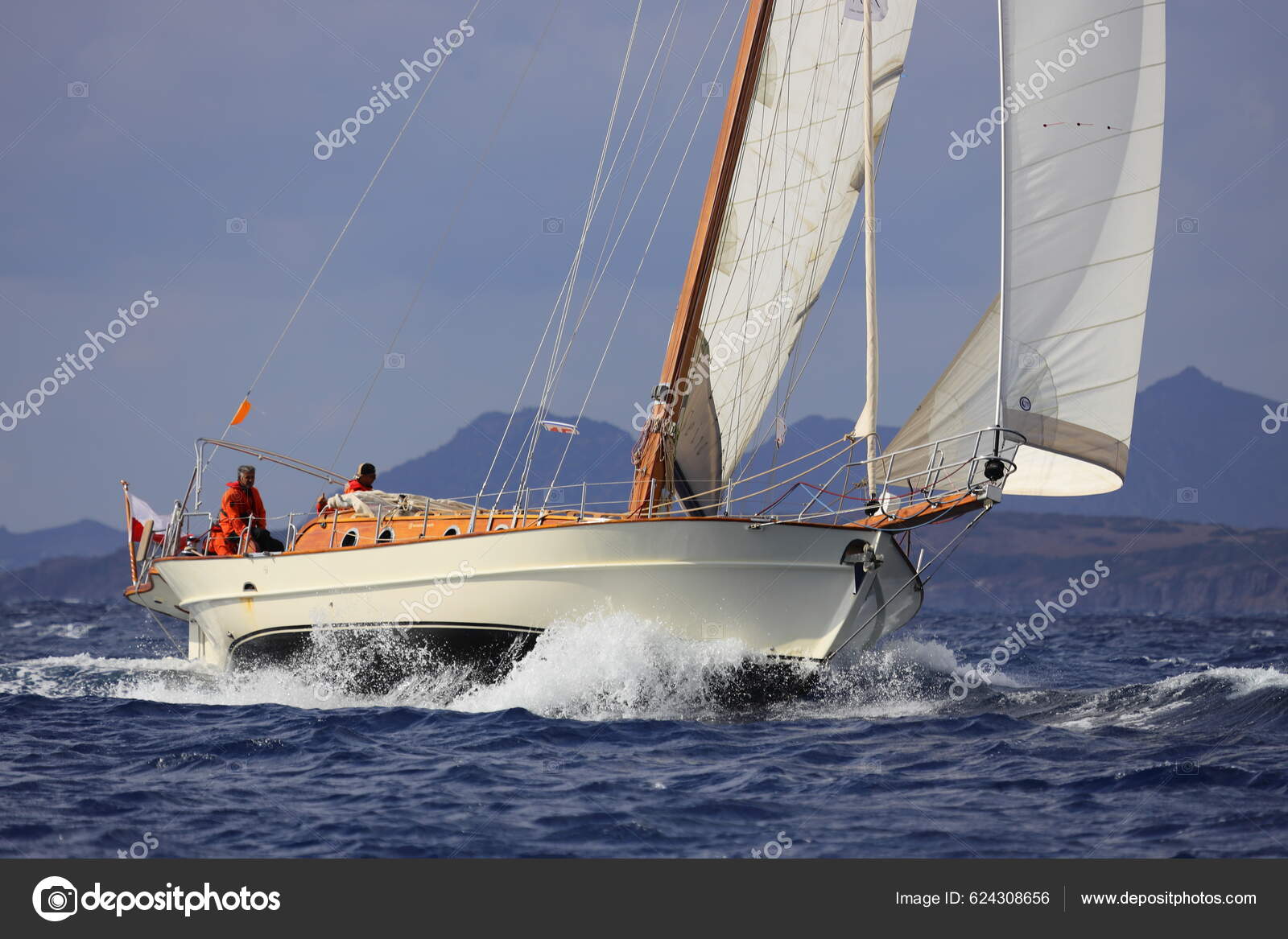 Bodrum Turkey November 2022 Traditional Turkish Boat Gulet Cruising Sea ...
