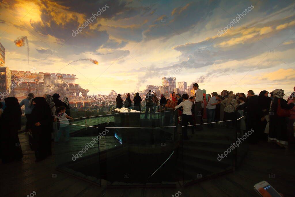 Istanbul, Turkey. 07 April 2015: Fall of Constantinople Captured by ...