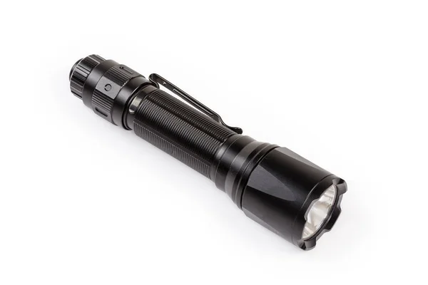 Modern Tactical Electric Led Flashlight Black Metal Waterproof Housing ...