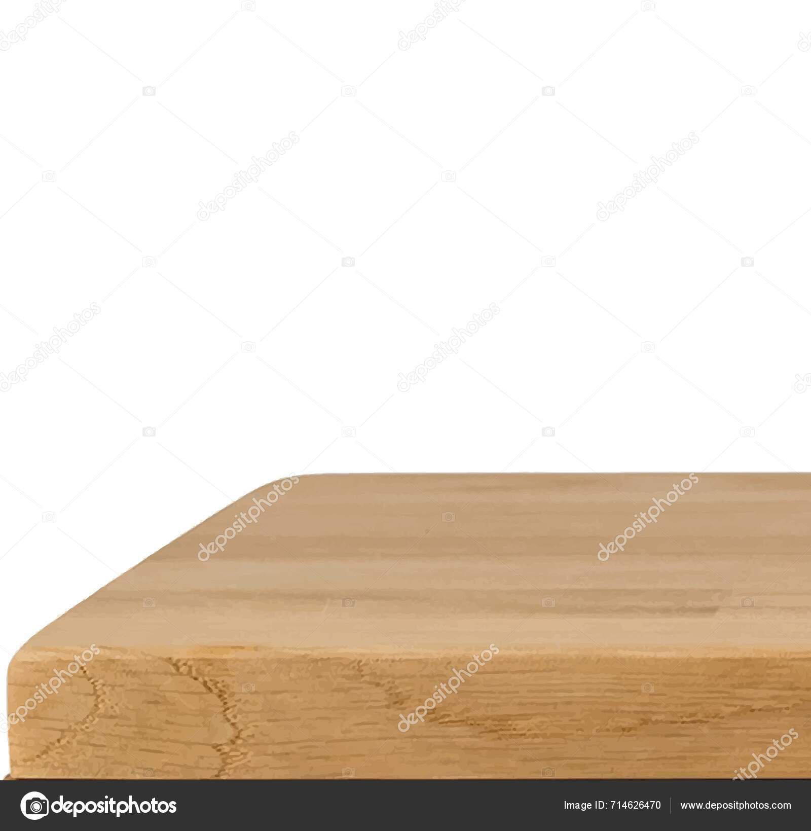 Natural Oak Wood Table Top White Background — Stock Photo ...