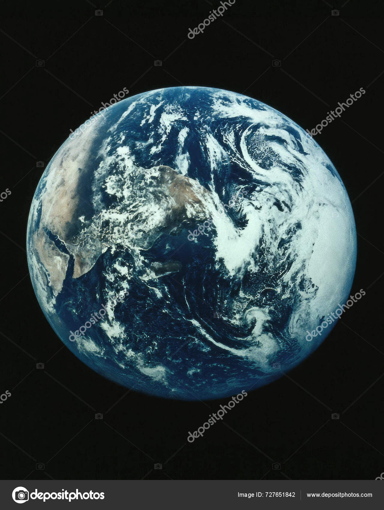 Planet Earth Surface Seen Moon Illustration — Stock Photo © maxterdesign #727651842