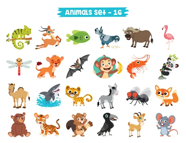 Animales animados imágenes de stock de arte vectorial | Depositphotos