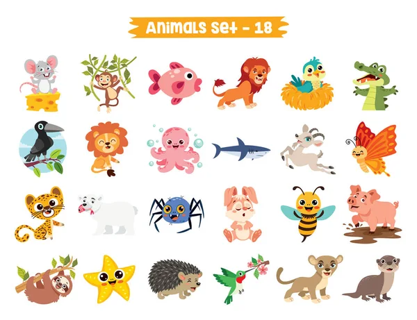 Kid animals vectors Vector Art Stock Images | Depositphotos